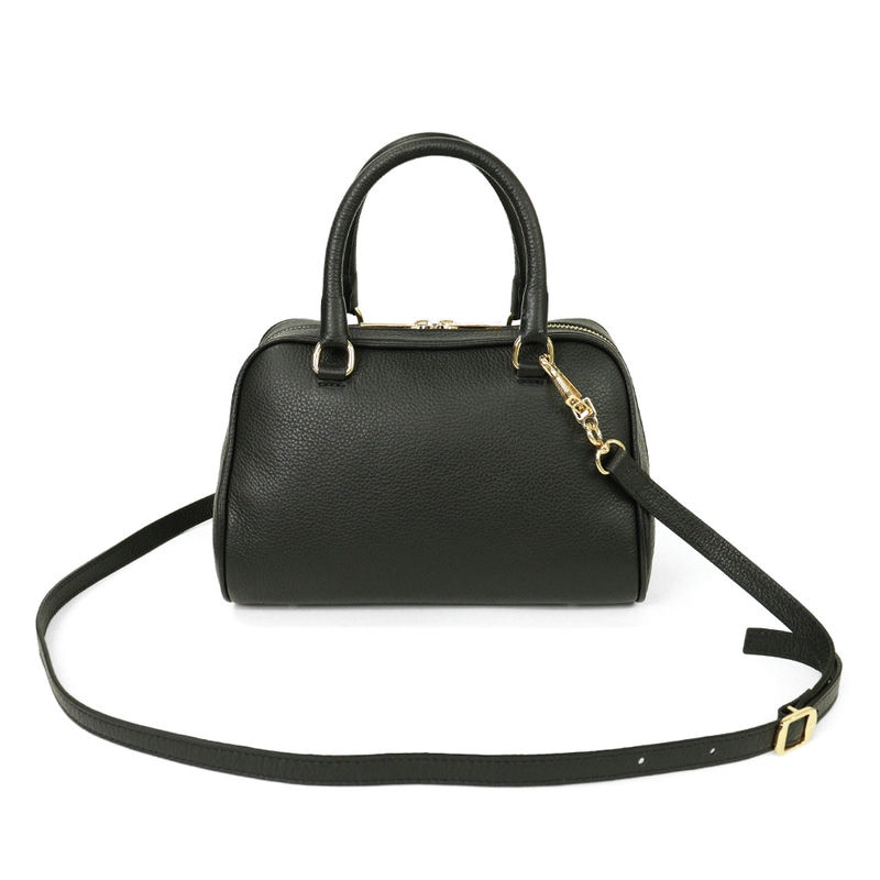 CHRISTIAN VILLA クリスチャンヴィラ ショルダーバッグ レザー GIULIA BAG 2way ミニボストンバッグ ブラック ...