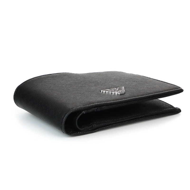 EMPORIO ARMANI エンポリオアルマーニ 二つ折り財布 イーグルロゴ ブラック Y4R165 Y138E 81072 - Brandol