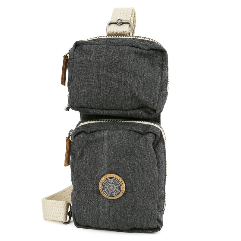 Kipling キプリング ボディバッグ OVANDO オヴァンド 縦型 ダークグレー KI351323V - Brandol