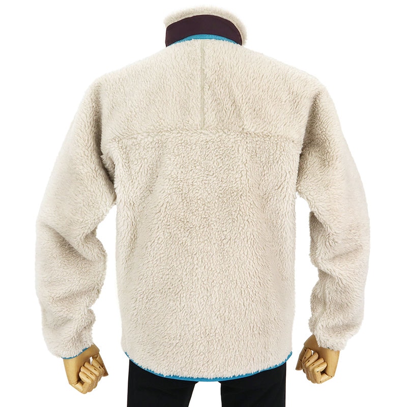 Patagonia パタゴニア メンズ フリース クラシック レトロ-X ジャケット Mサイズ ナチュラル×パープル 23056 NLPM M ...