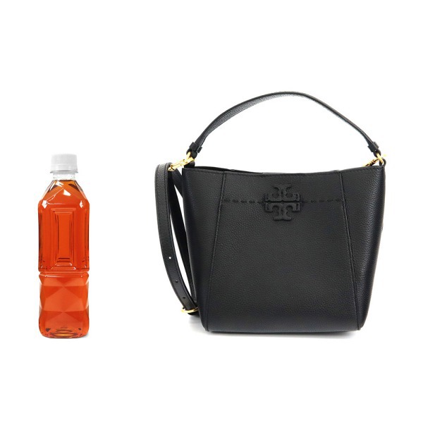 TORY BURCH トリーバーチ ショルダーバッグ マックグロー バケットバッグ ブラック 74956 001 - Brandol